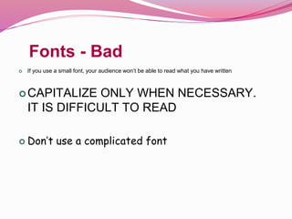 Creating and discussing visual aids | PPTX | Desktop Publishing | Computer Software and Applications