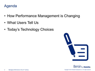 Saba - Bersin by Deloitte - Performance Management in the 21st Century ...