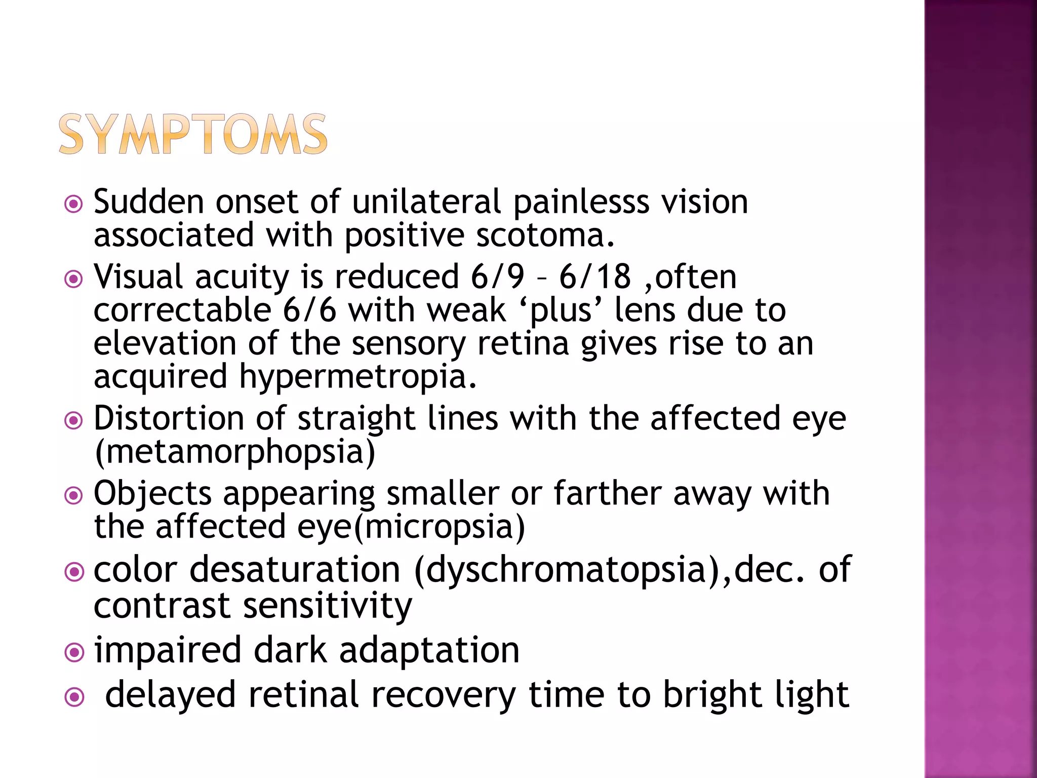 central serous chorioretinopathy | PPTX