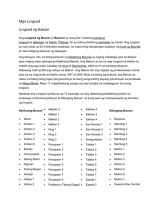 Kasaysayan ng Kabite at mga munisipalidad | DOCX