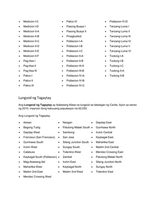 Kasaysayan ng Kabite at mga munisipalidad | DOCX