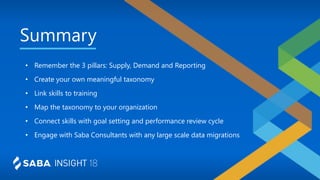 Talent Supply and Demand: Saba as the Gold Source for Skills at DXC | PPT