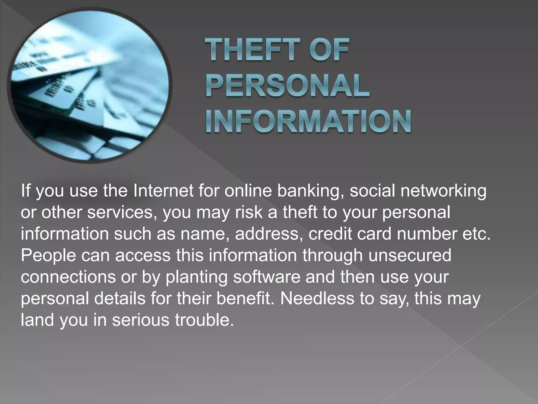 Disadvantages OF INTERNET | PPTX