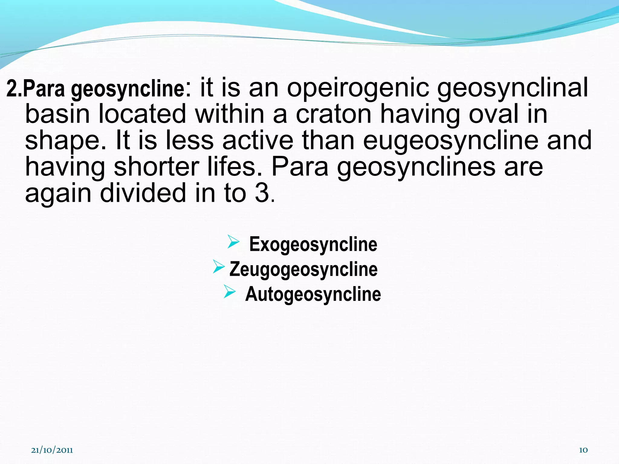 Geosyncline | PPT