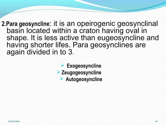 Geosyncline | PPT | Geography | Science