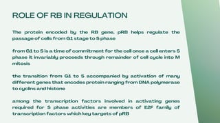 BIOCHEMISTRY OF CANCER, MOLECULAR BIOLOGY OF CANCER, TUMOR SUPPRESSOR ...