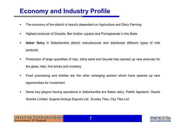 Sabarkantha District Profile | PDF