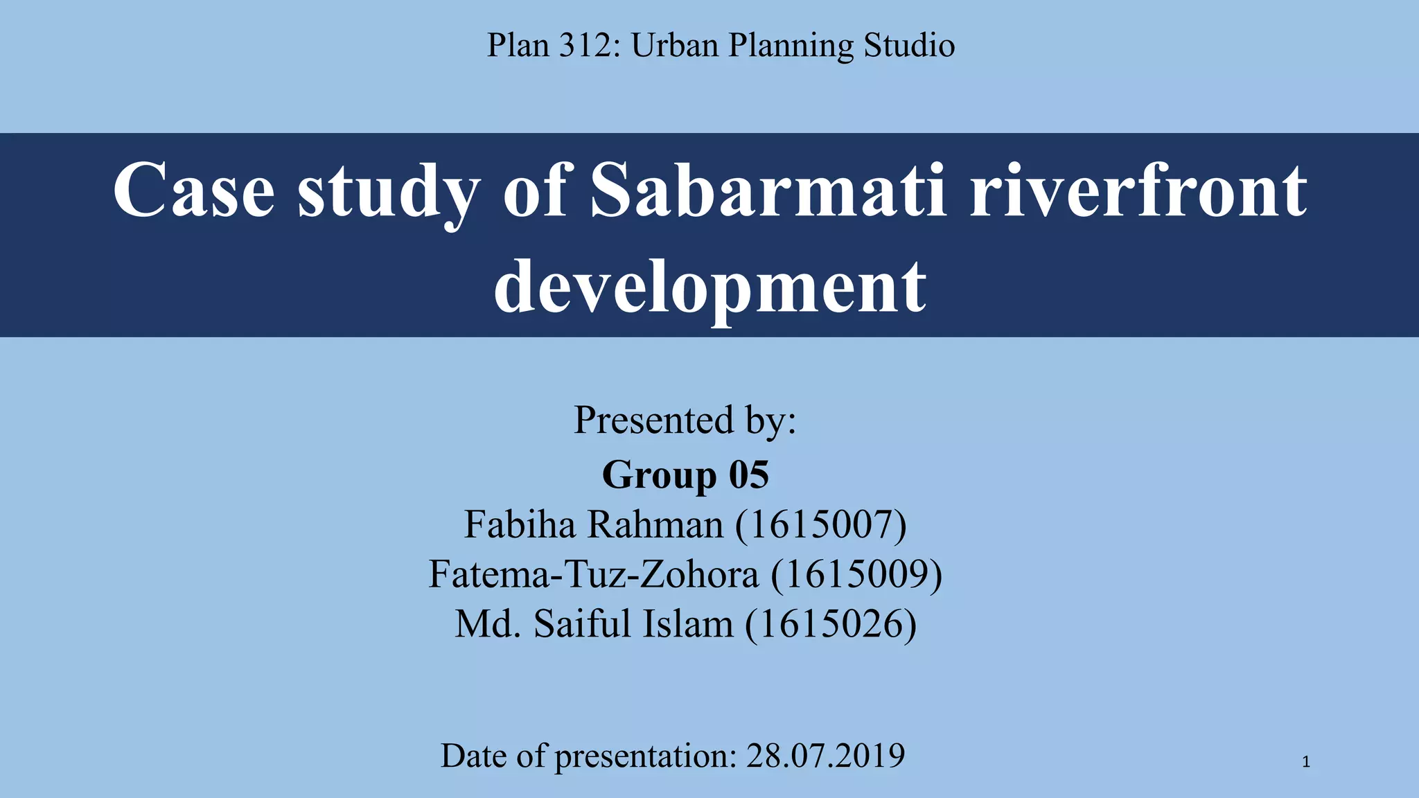 Sabarmati Riverfront Development Project | PDF