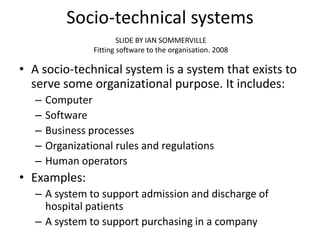 Socio-Technical Systems | PPTX
