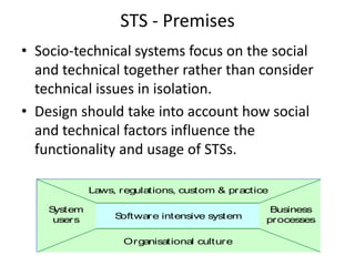 Socio-Technical Systems | PPTX