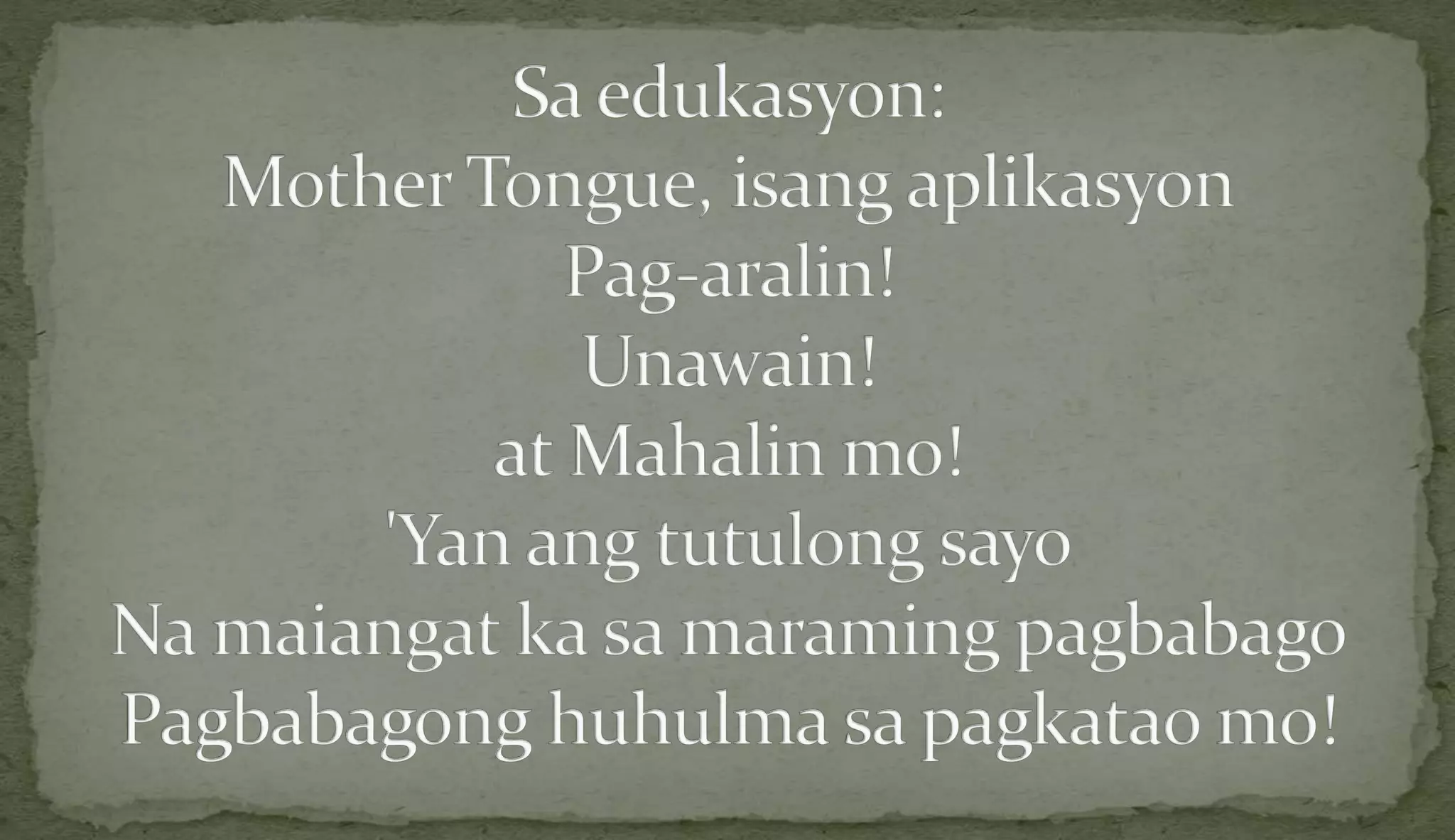 Sabayang Pagbigkas: Filipino: Wikang Mapagbago | PPTX