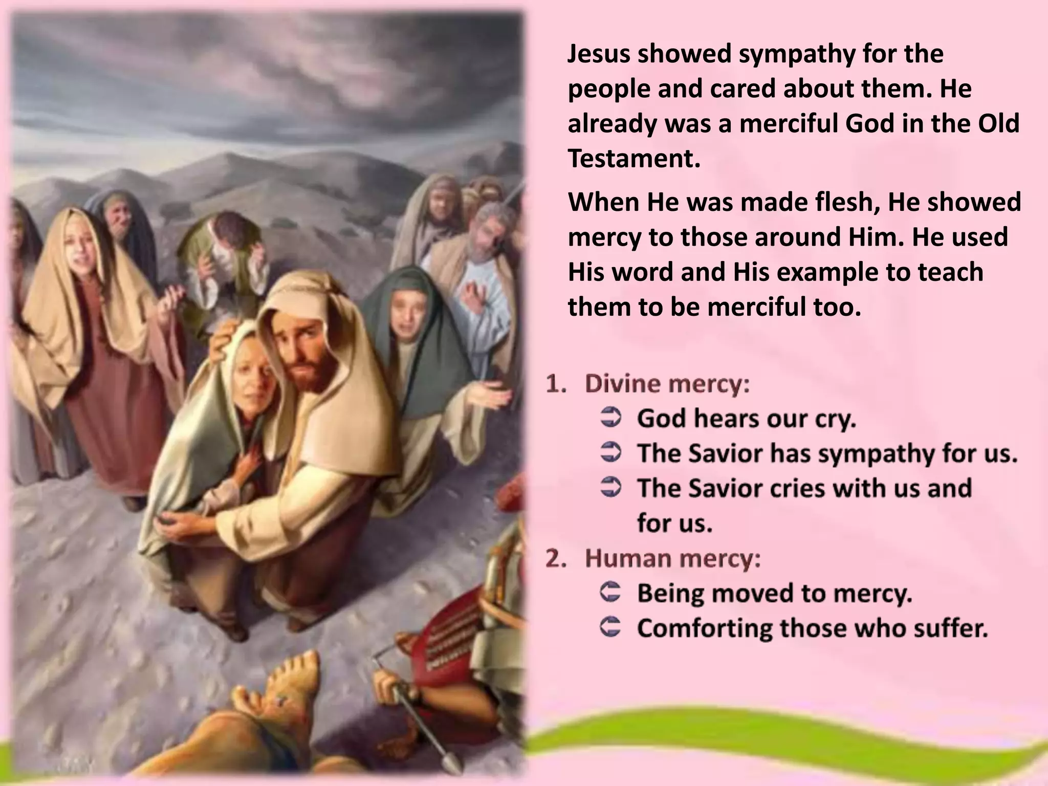 Jesus Showed Sympathy by Sergio Fustero Carreras | PPT