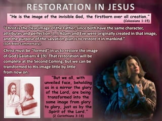 The Restoration of All Things by Sergio Fustero Carreras | PPTX
