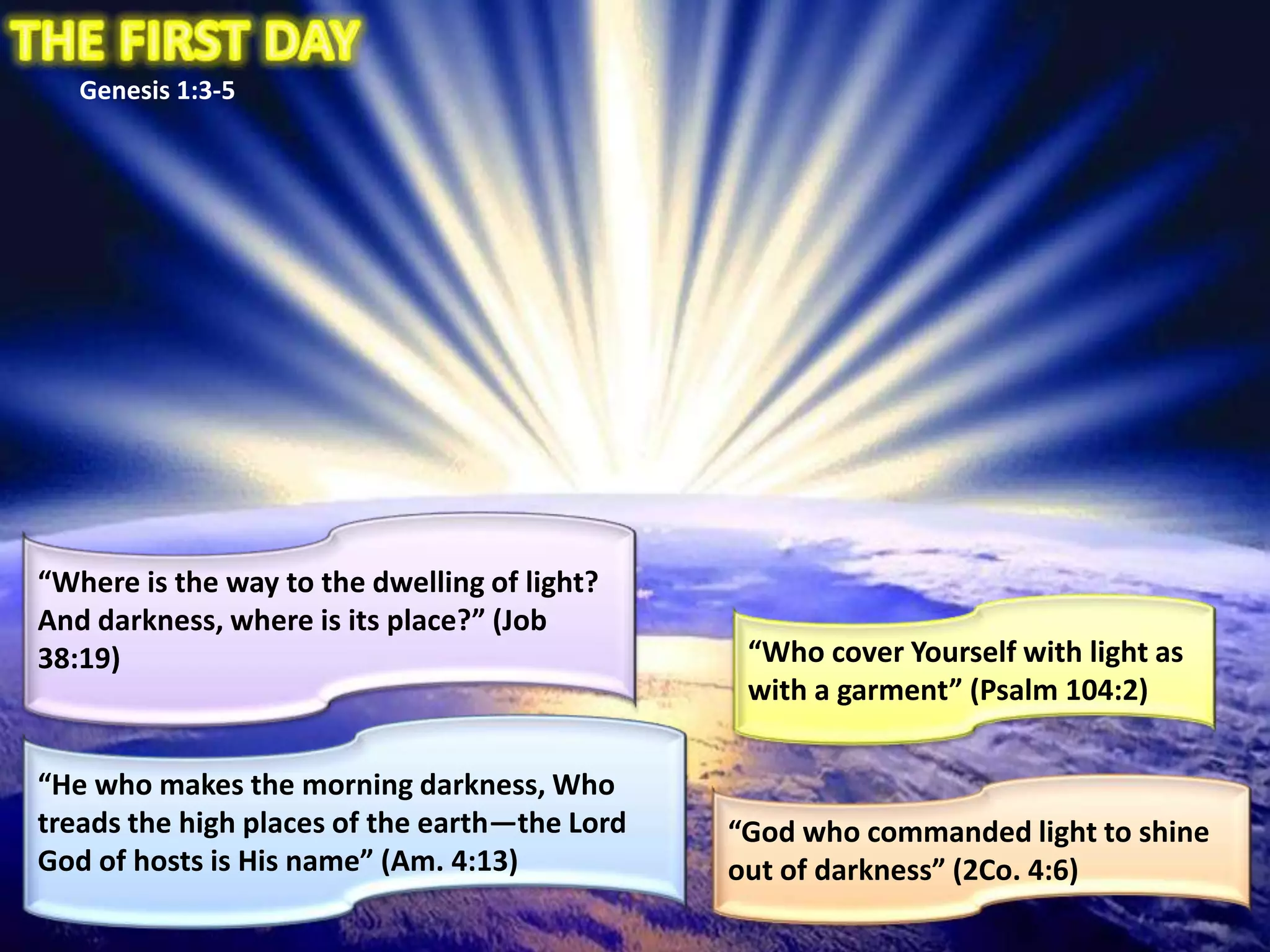 Sabbath School Lesson 4 Creation A Biblical Theme Pptx