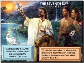 Sabbath school lesson 4, creation, a biblical theme | PPTX