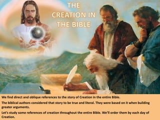 Sabbath school lesson 4, creation, a biblical theme | PPTX