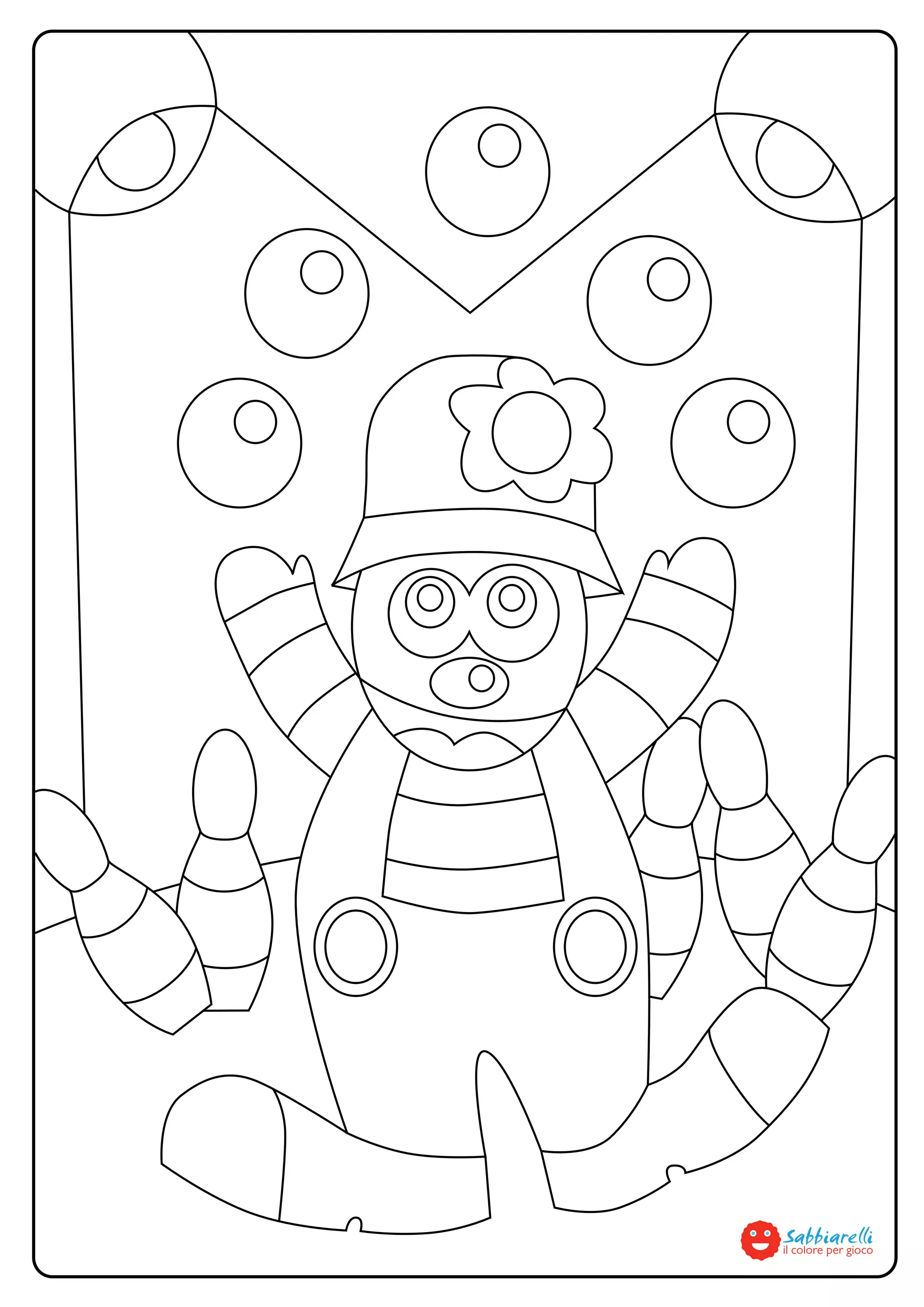 Il giocoliere - Disegni da colorare - Sabbiarelli | PDF