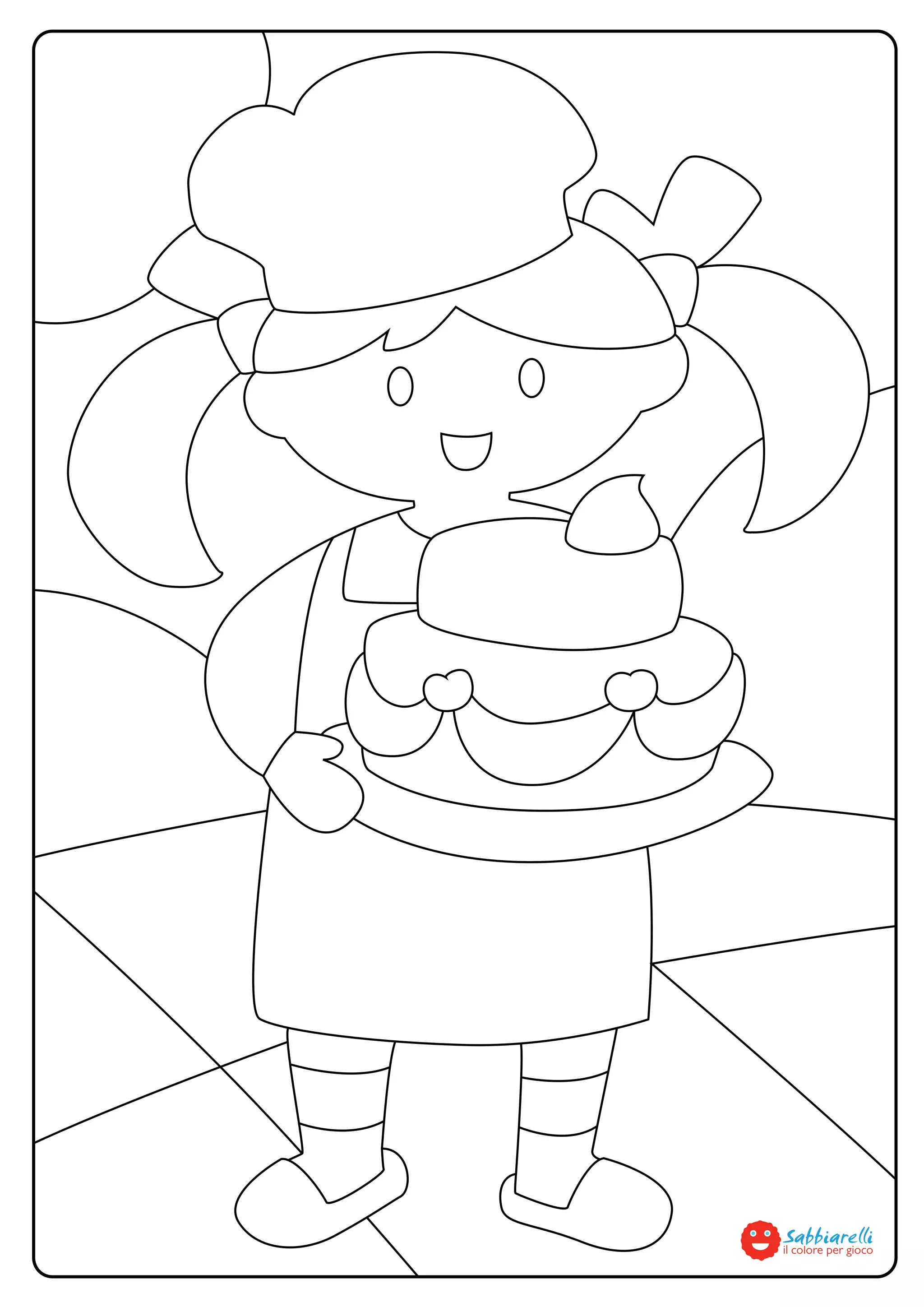 La pasticcera - Disegni da colorare - Sabbiarelli | PDF
