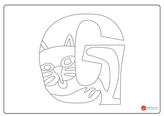 Lettera G - Disegni da colorare - Sabbiarelli | PPT