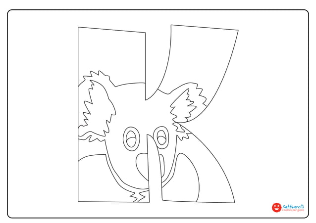 Lettera K - Disegni da colorare - Sabbiarelli | PDF