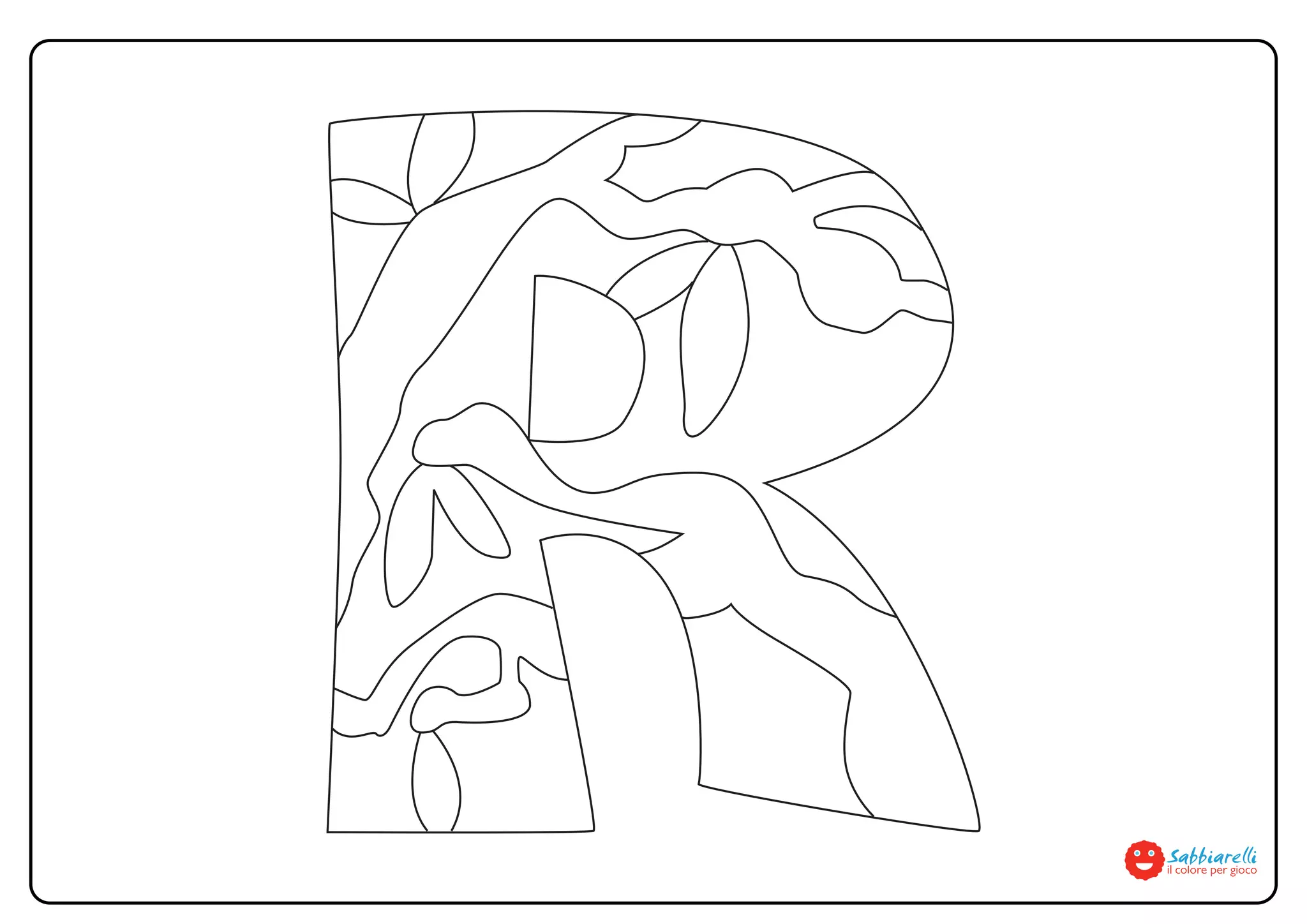 Lettera R - Disegni da colorare - Sabbiarelli | PDF