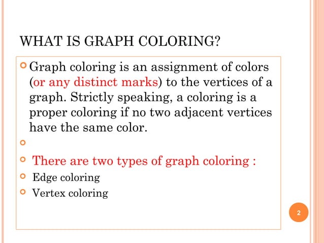 Graph coloring | PPT | Computing | Technology & Computing