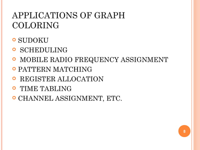 Graph coloring | PPT | Computing | Technology & Computing