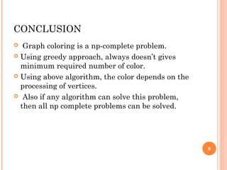 Graph coloring | PPT