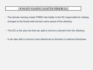 fsmo in active directory | PPTX | Operating Systems | Computer Software ...