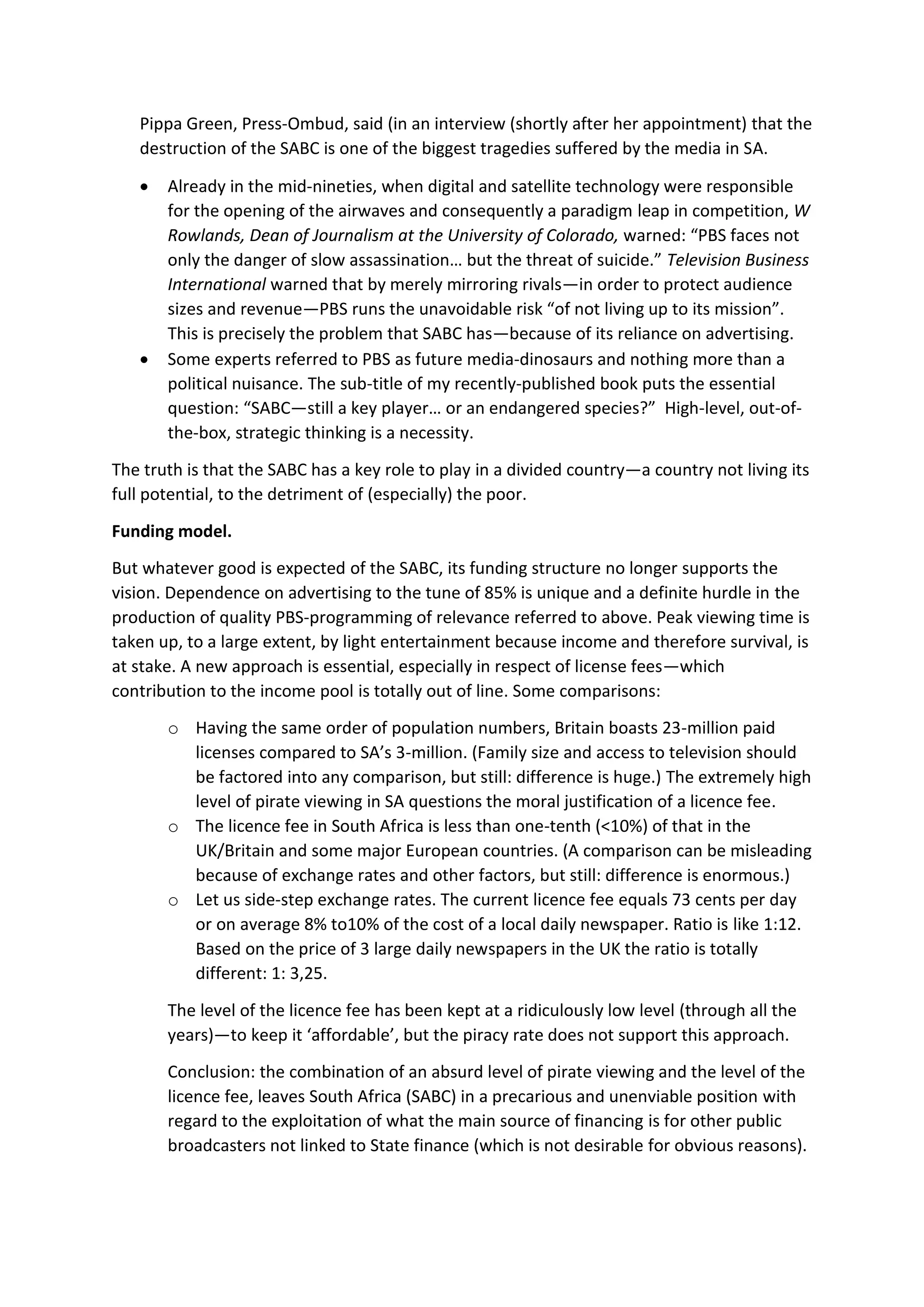 Sabc as public broadcaster | PDF