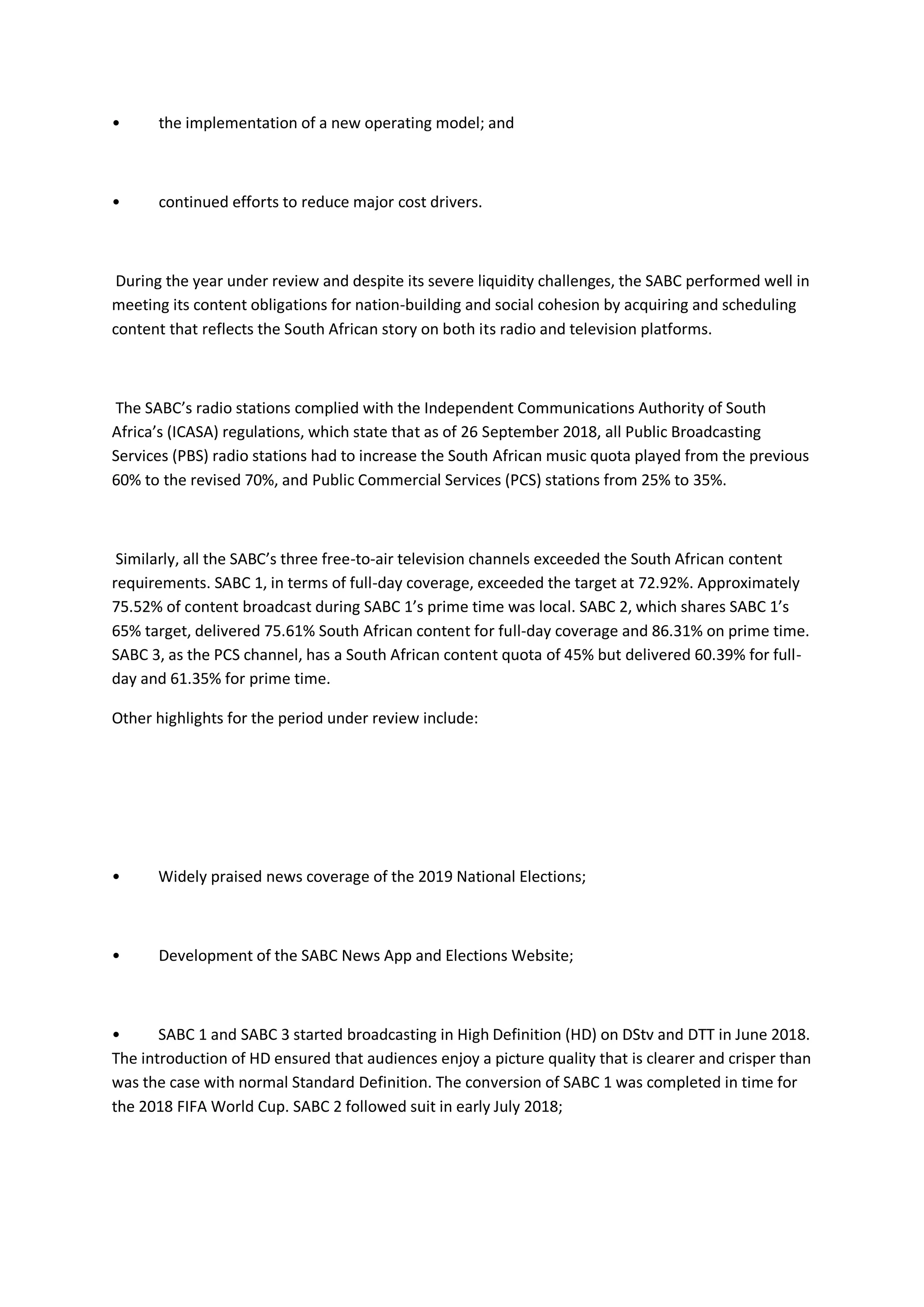 Sabc financials media statement | PDF