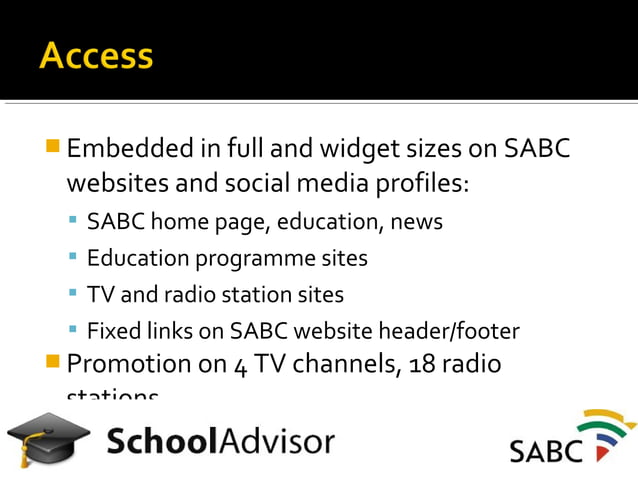 SABC School Advisor | PPT