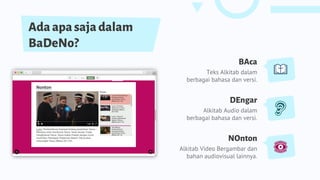 BaDeNo: Revolusi Cara Baca Alkitab | PPT