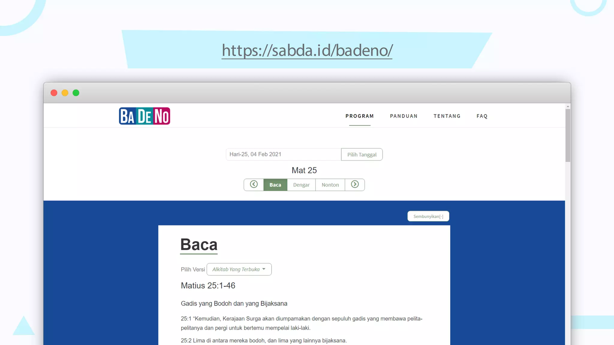 BaDeNo: Interaksi Alkitab ala Abad ke-21 | PDF