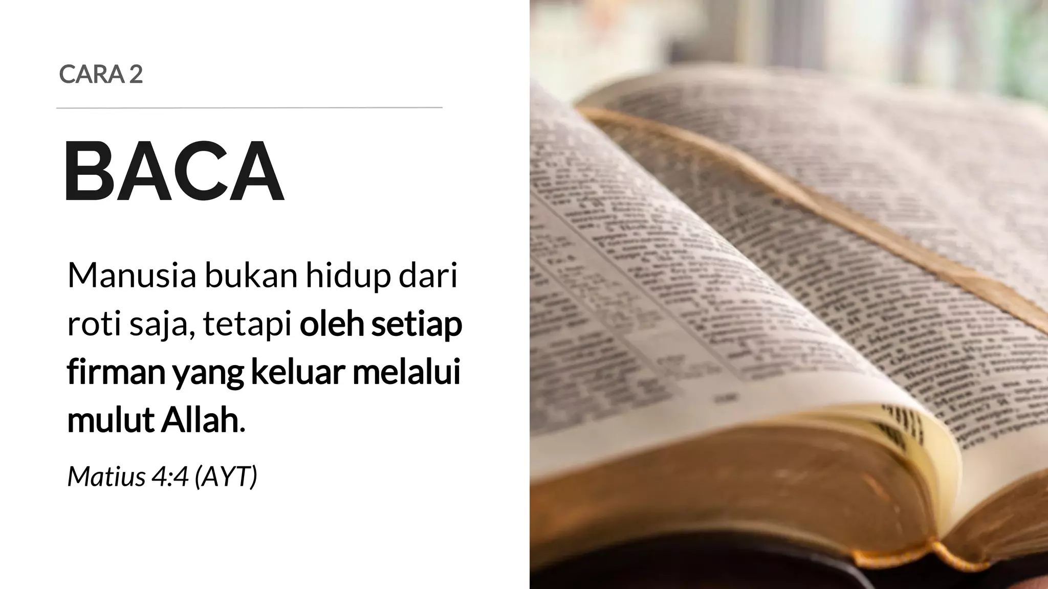 Lapar Rohani: Cara2 Makan Alkitab | PDF