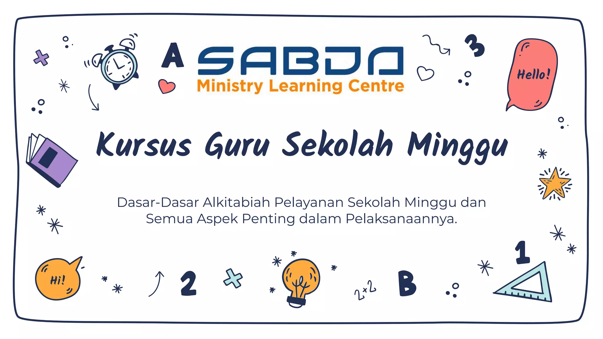 SABDA MLC: Kursus Guru Sekolah Minggu | PDF