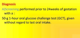 Diabetes In Pregnancy | PPTX