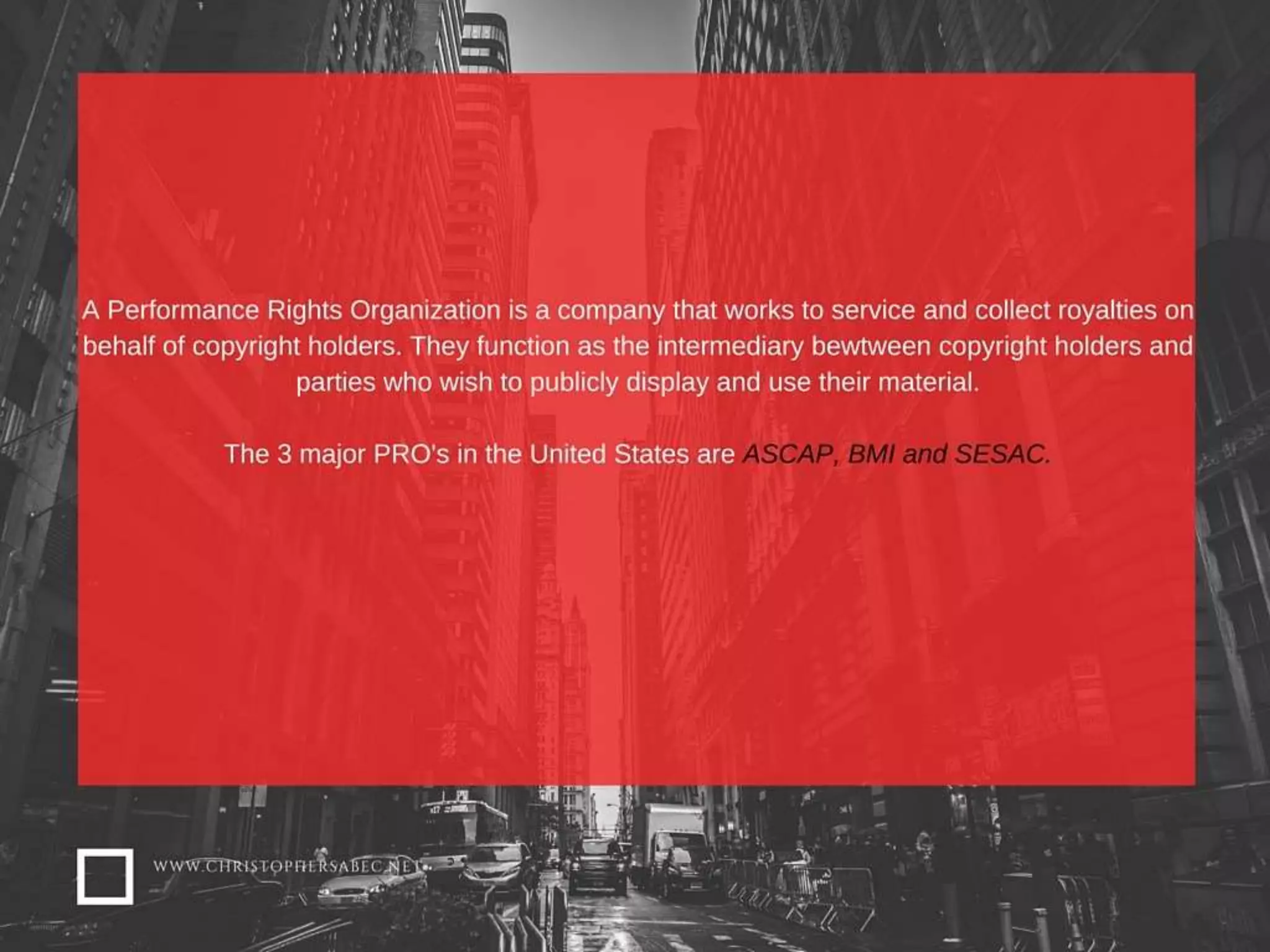 What are Performing Rights Organizations? | PPT