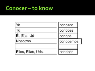 Saber / Conocer | PPTX