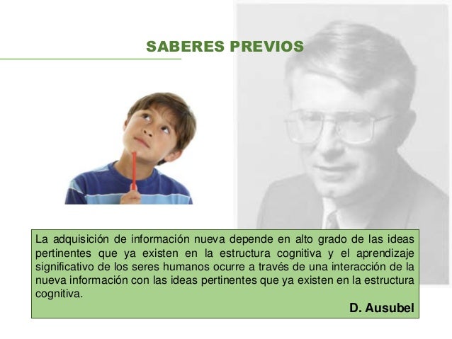 Saberes previos