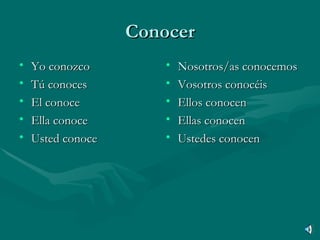 Saber Versus Conocer | PPT