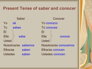 Saber Y Conocer | PPT