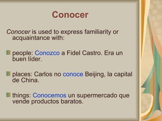 Saber Y Conocer | PPT