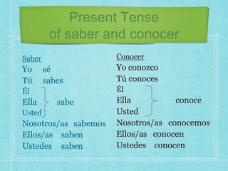 Saber y conocer | PPTX