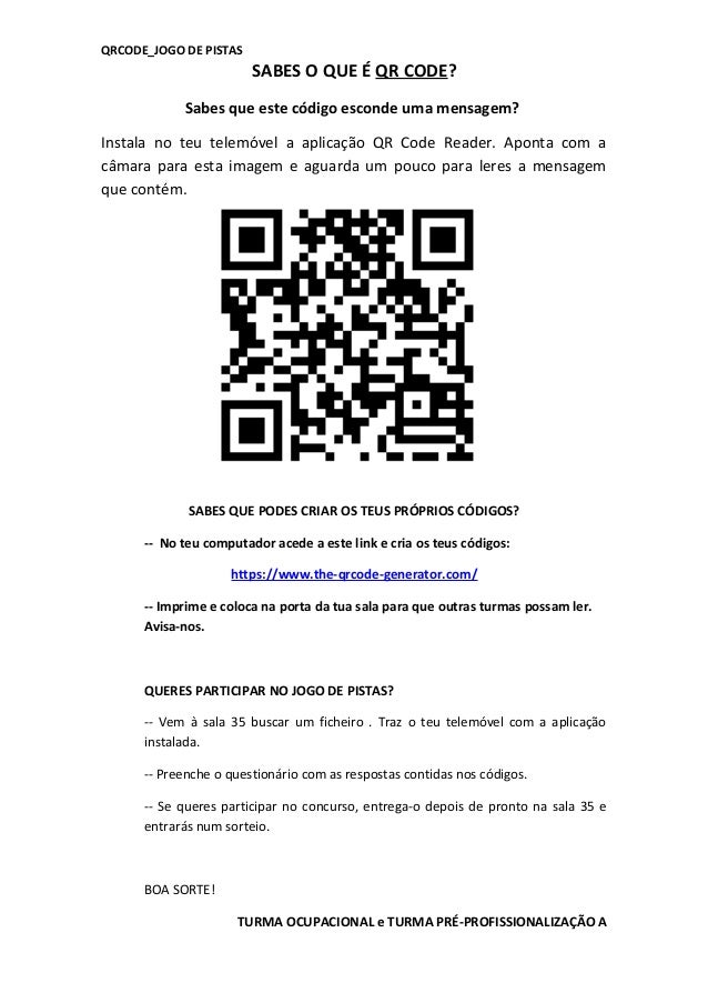 Sabes o que é QR CODE?