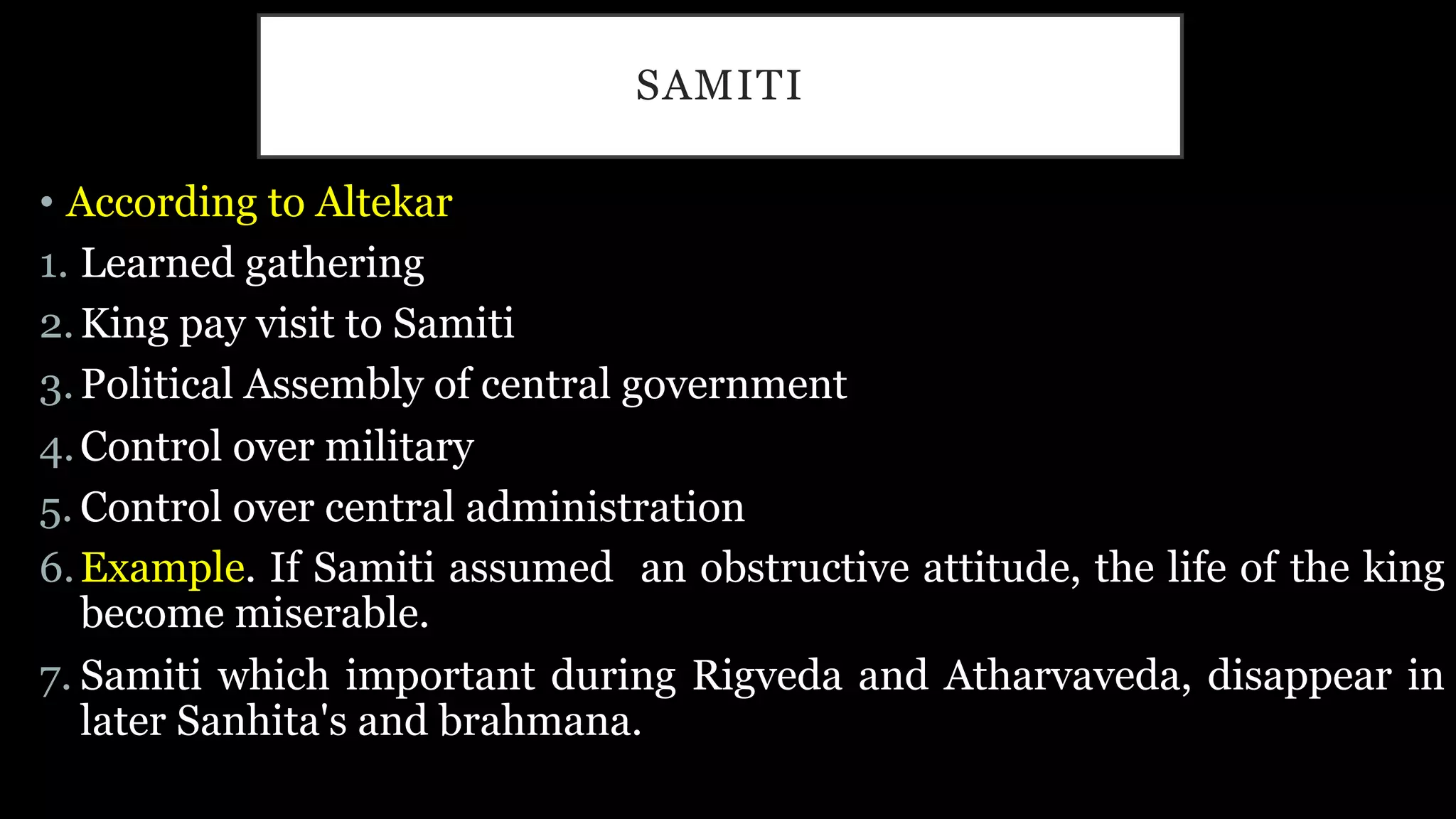 Sabha, Samiti, Vidath and Paur Janapada | PDF