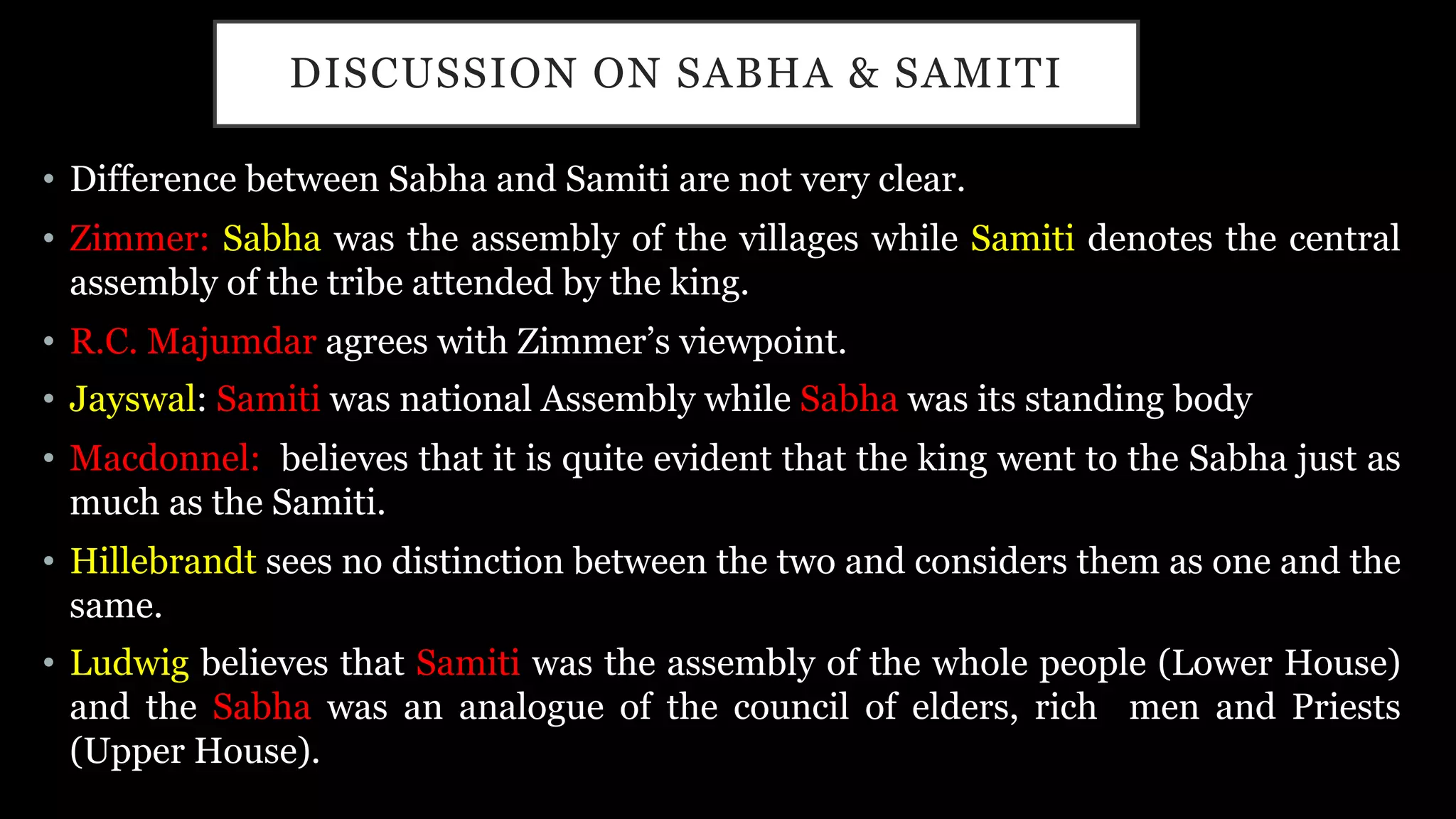 Sabha, Samiti, Vidath and Paur Janapada | PDF