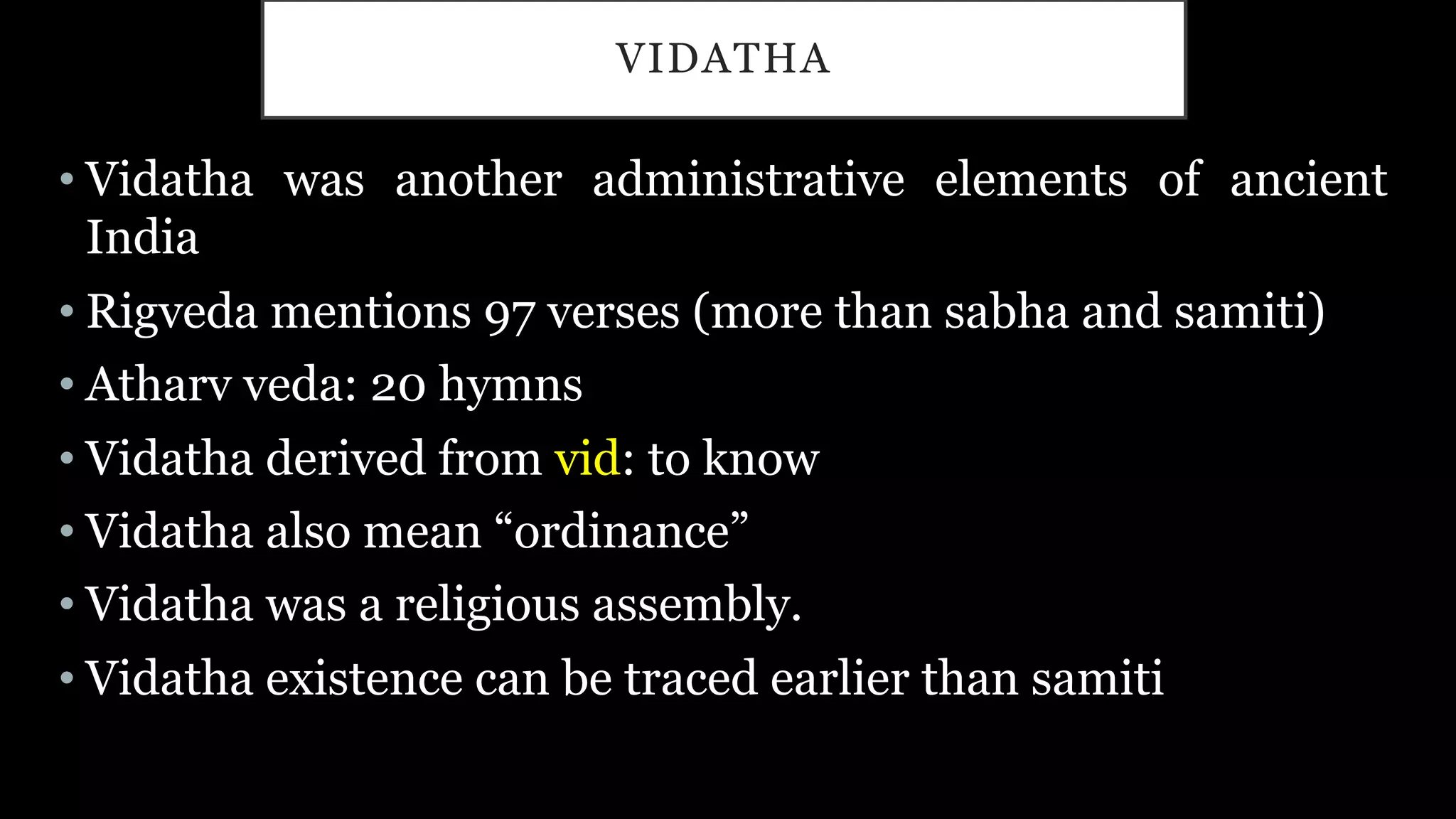 Sabha, Samiti, Vidath and Paur Janapada | PDF