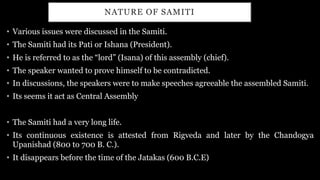 Sabha, Samiti, Vidath and Paur Janapada | PDF