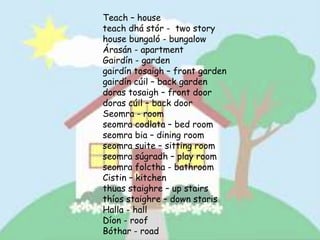 Sa Bhaile | PPTX